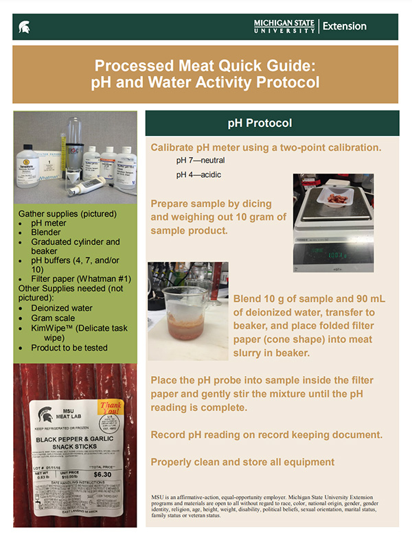 Testing pH and Water Activity | The Meat Locker
