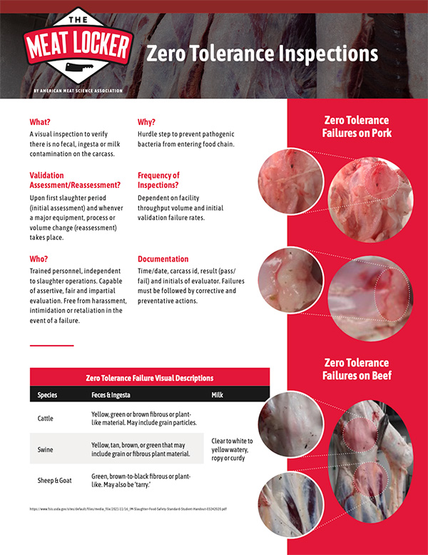 Visual Carcass Inspection | The Meat Locker